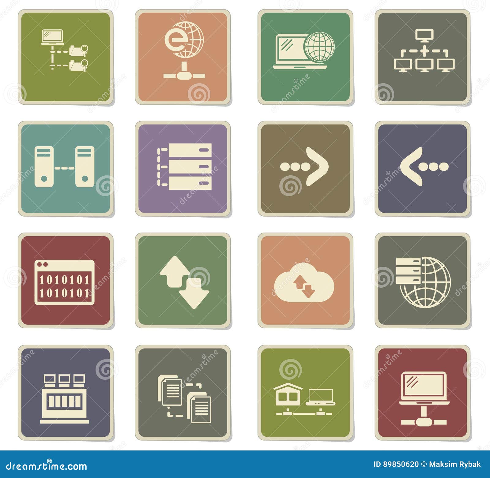 Server icon set stock illustration. Illustration of port - 89850620
