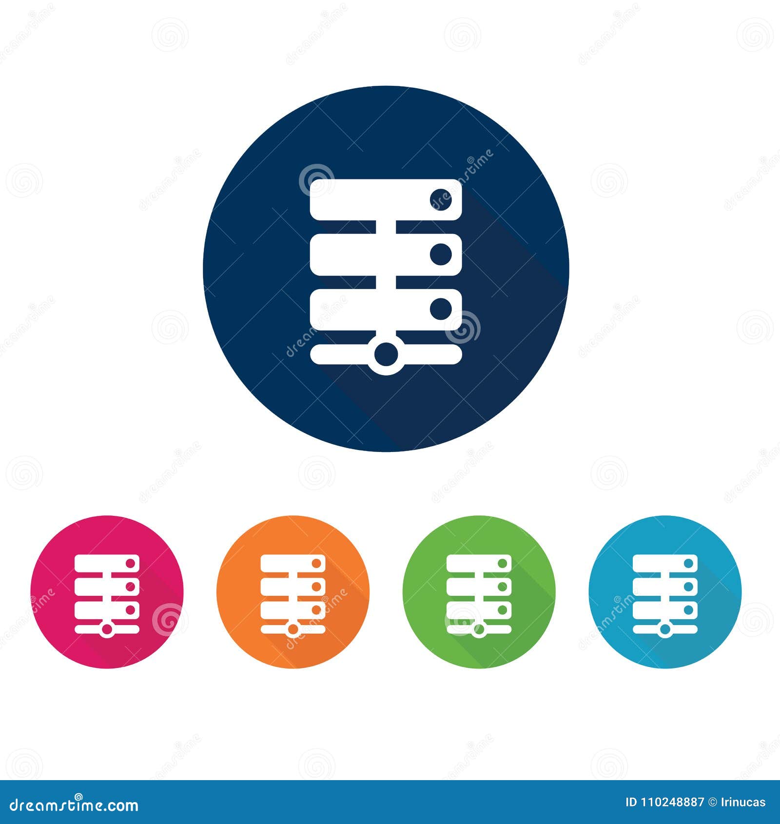 Server.Technology Symbol. Vector Set. Stock Illustration - Illustration ...