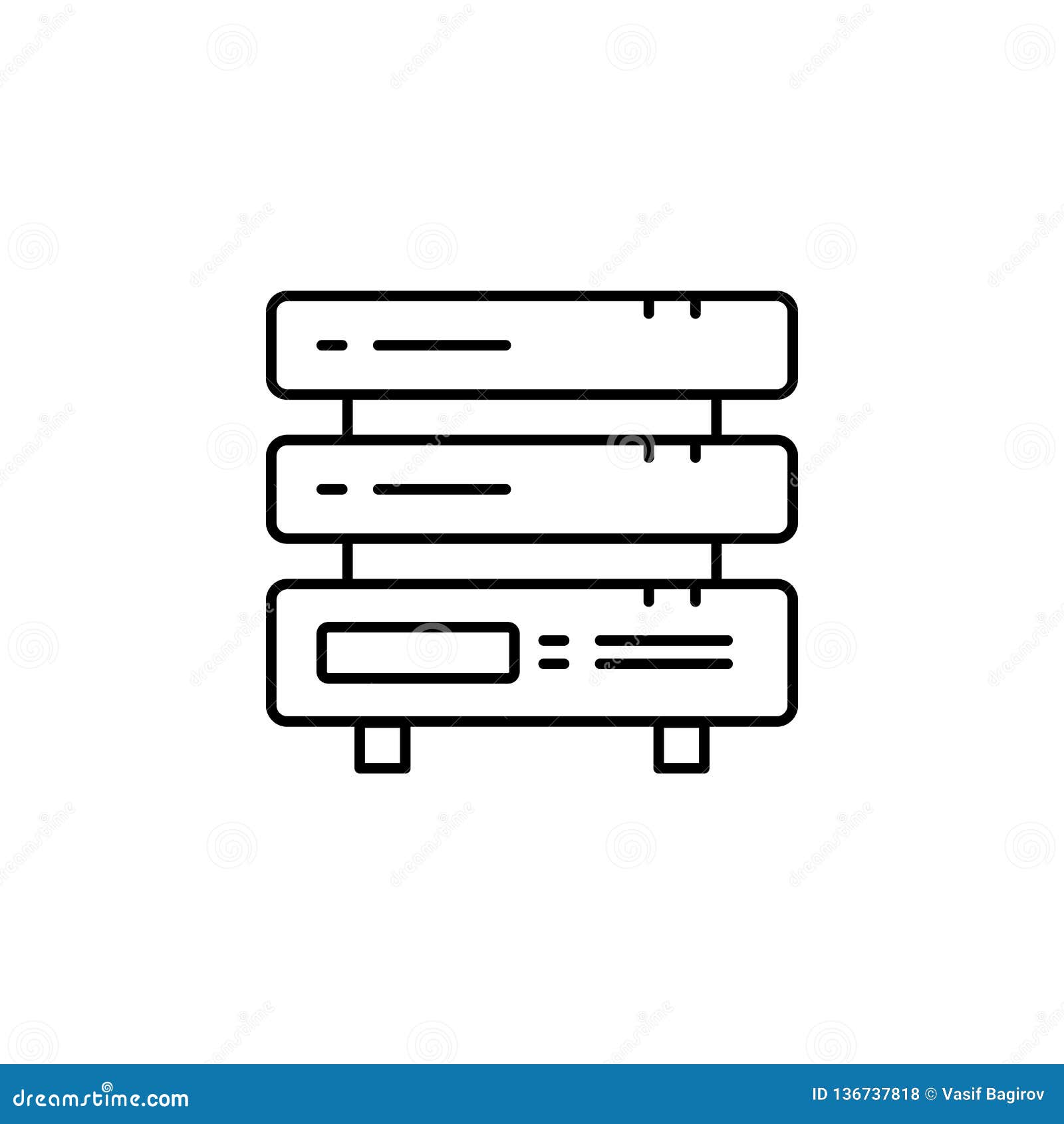Server Icon. Simple Element Illustration. Server Concept Symbol Design ...