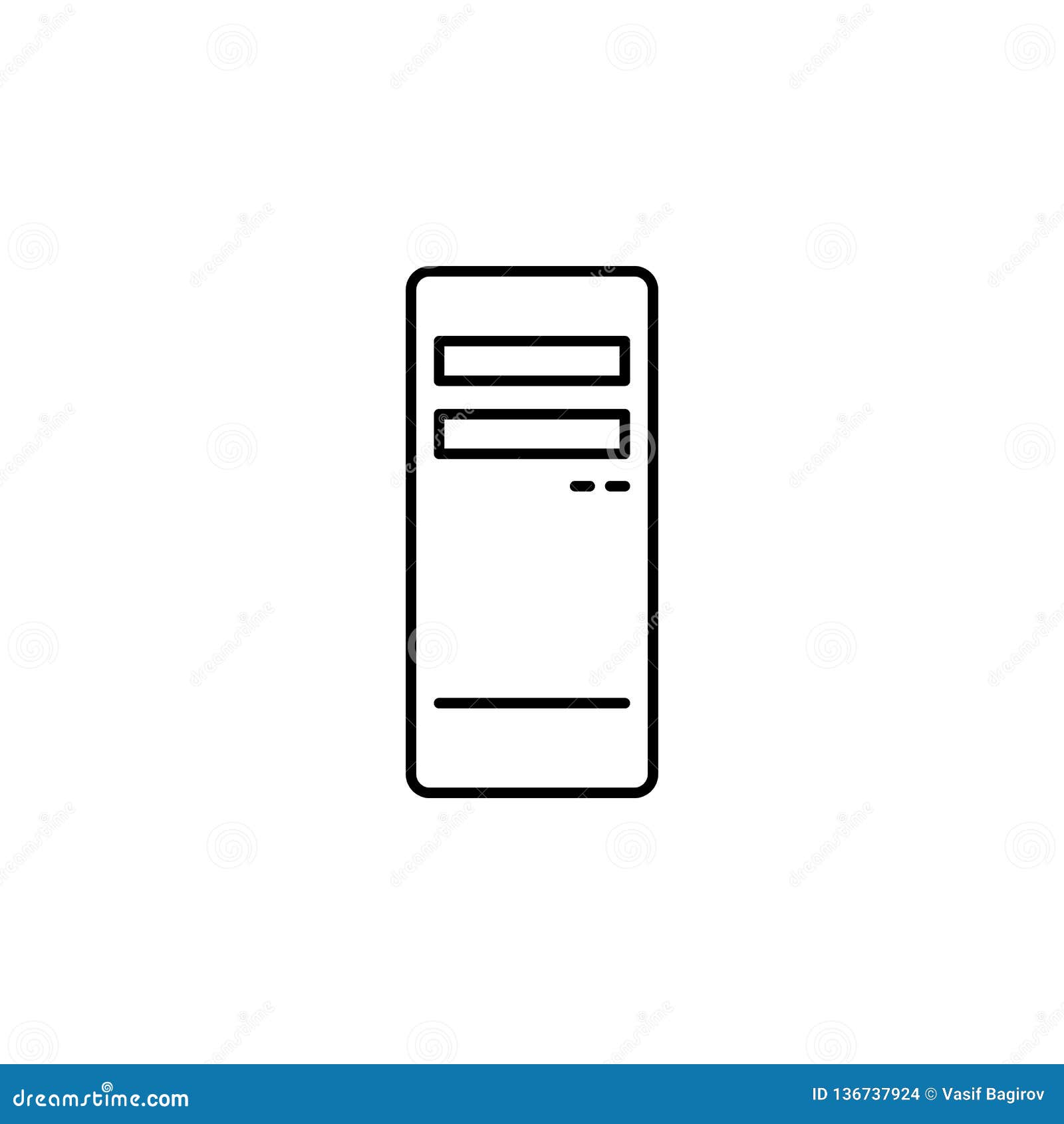 Server Icon. Simple Element Illustration. Server Concept Symbol Design ...