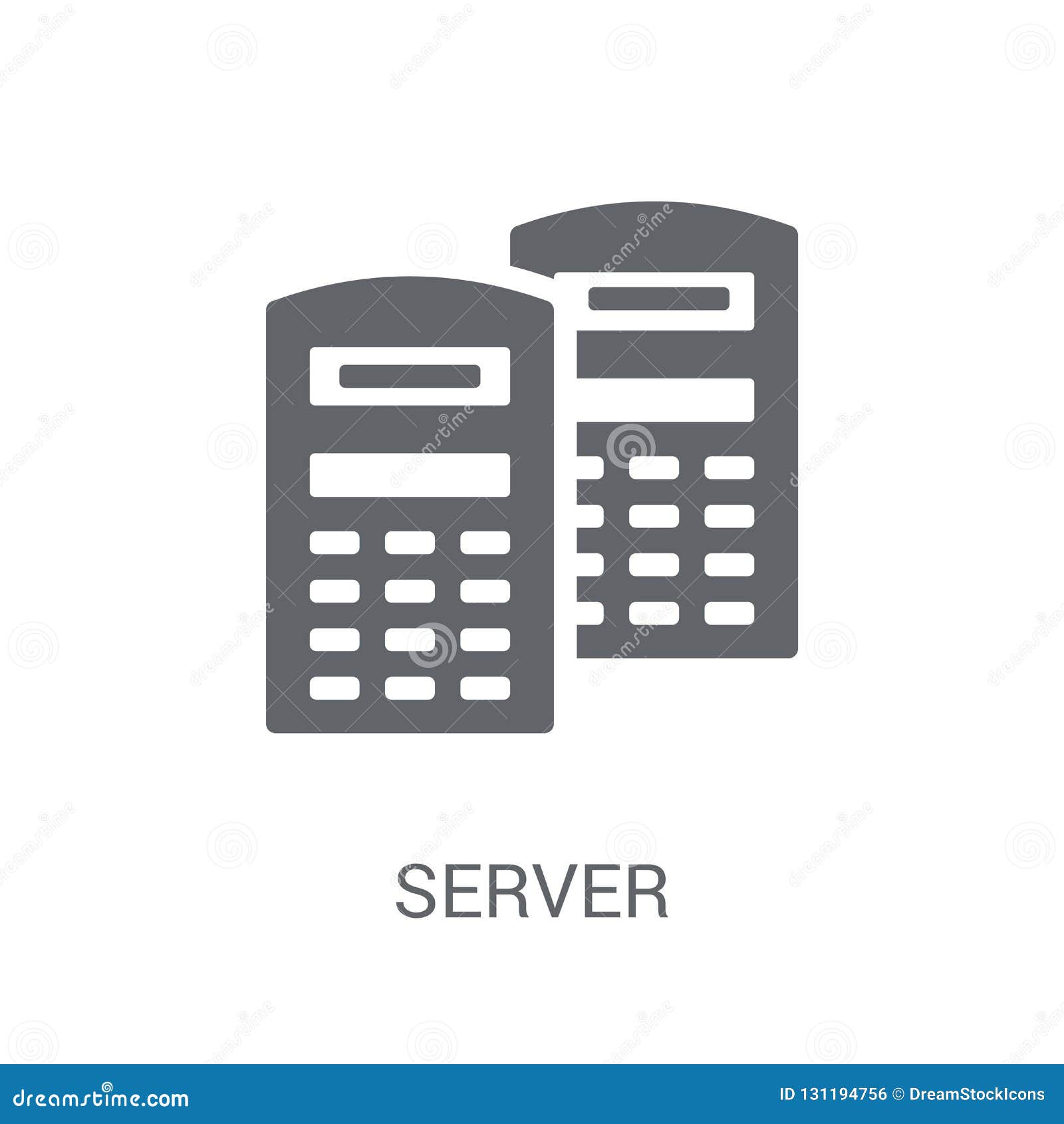 Server Icon. Trendy Server Logo Concept on White Background from Stock ...