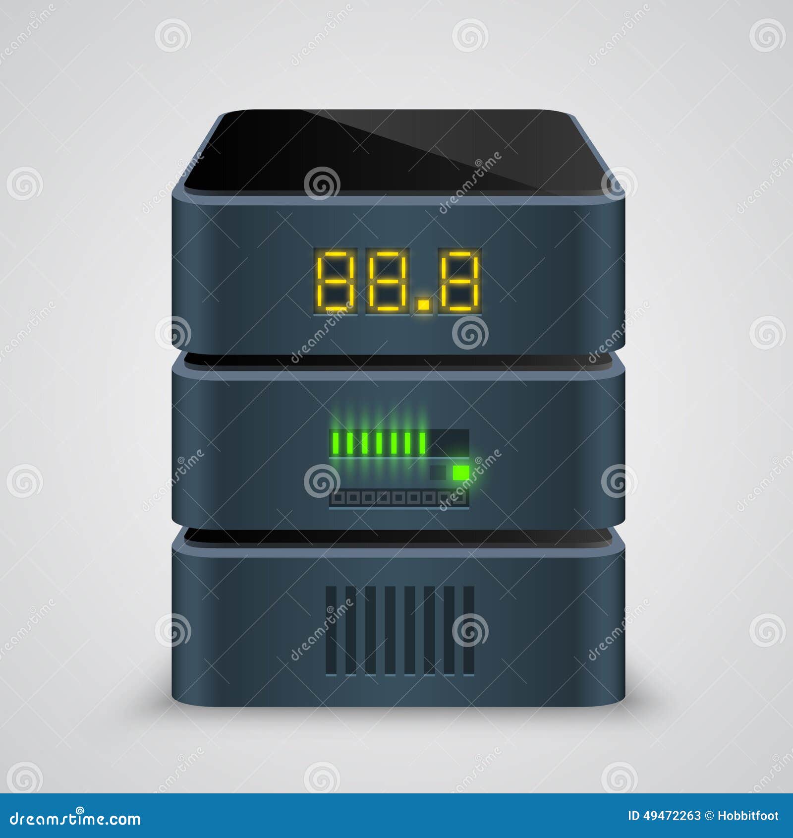 NAS Server Icon Vector | CartoonDealer.com #107269792