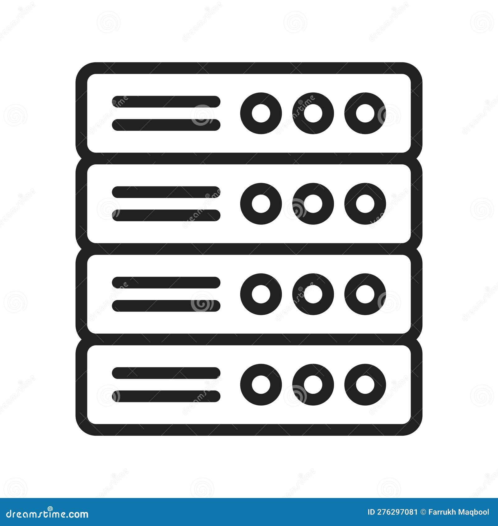 Server Icon Vector Image. Suitable for Mobile Apps, Web Apps and Print ...