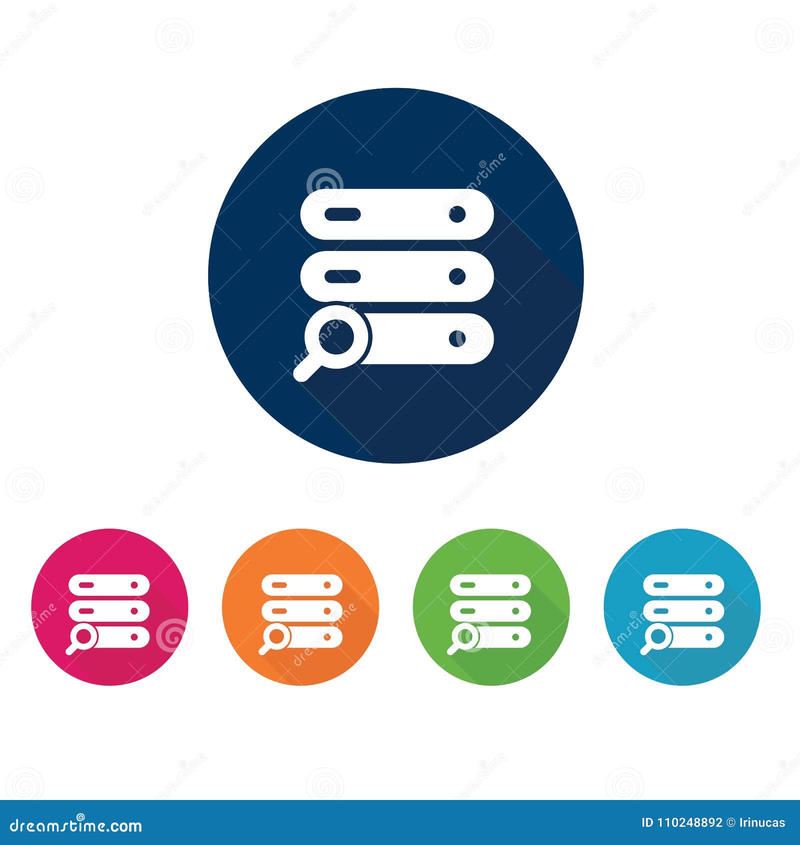 Server-Ikone Technologiesymbol Karikatur Polar Mit Herzen Stock ...