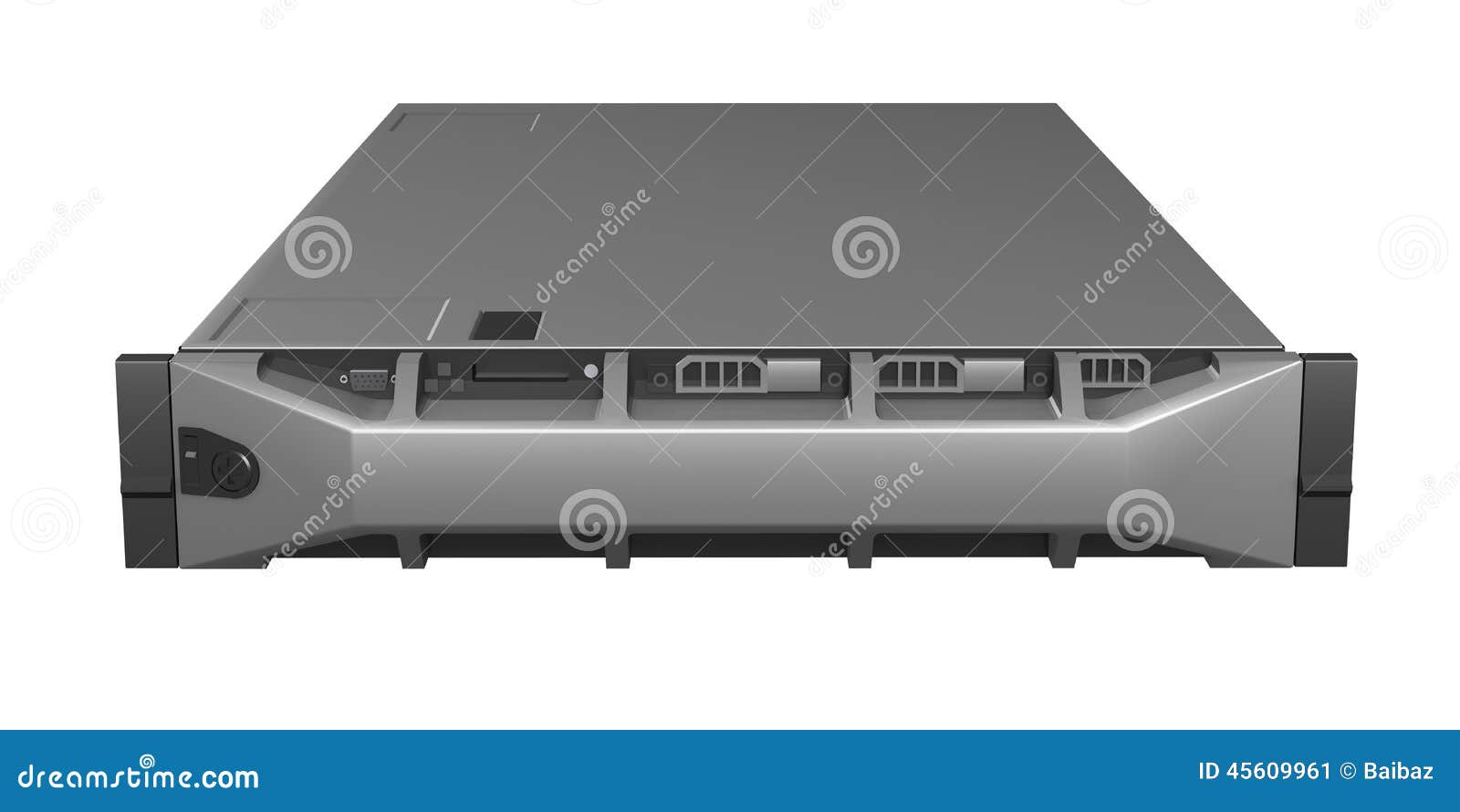 Server Isolated on White Background Stock Illustration - Illustration ...