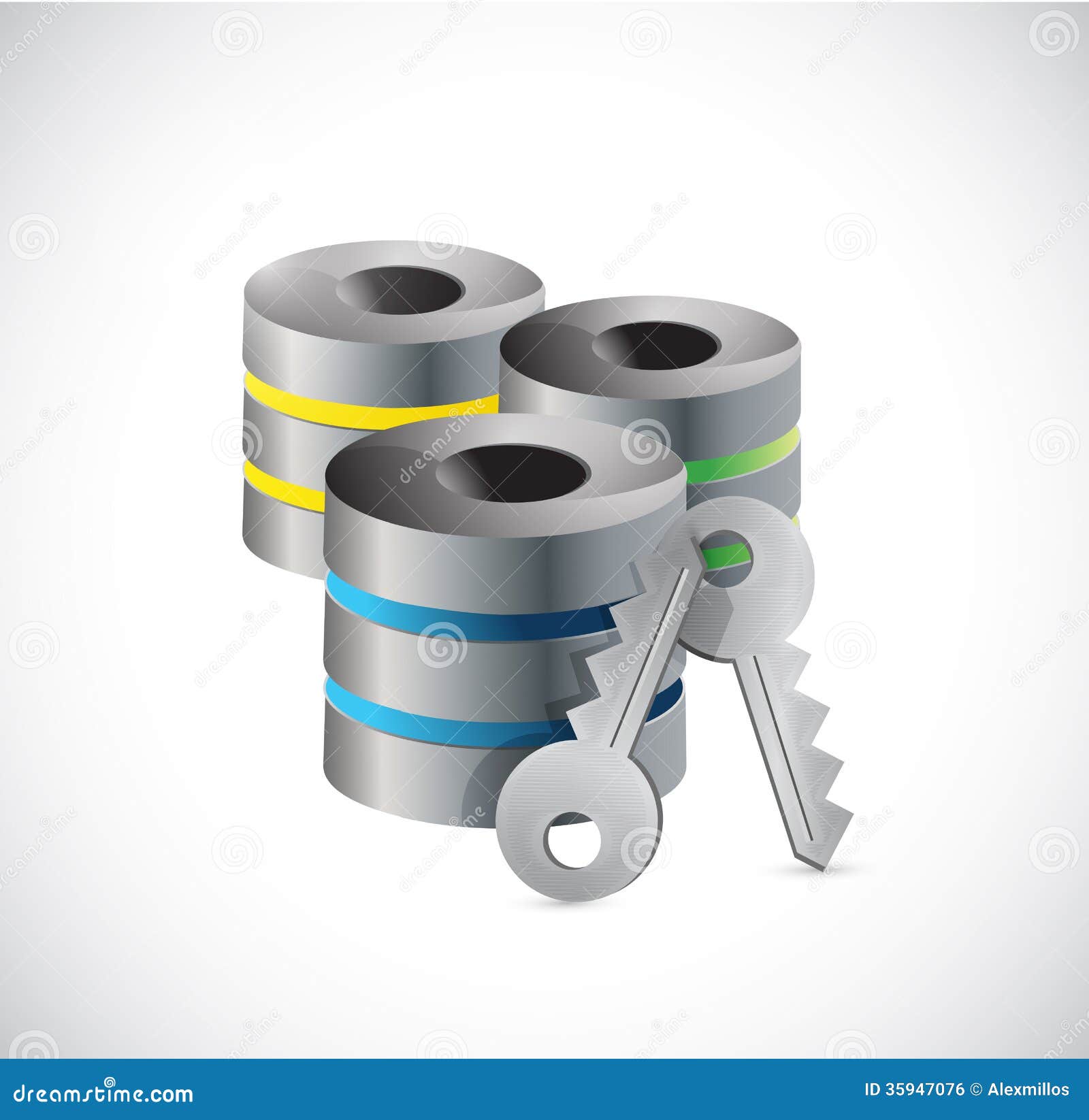 Server Key Security Illustration Design Stock Illustration ...