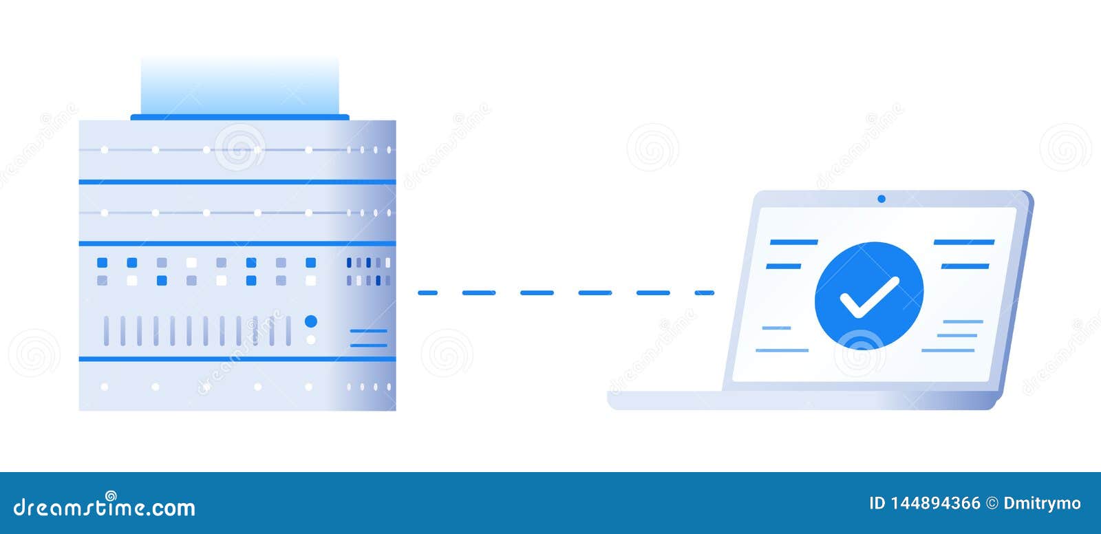Server and Laptop. Programming Concept Stock Vector - Illustration of ...