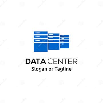 Server Logo Design Template. Big Data Logo Concept. Data Center Symbol ...