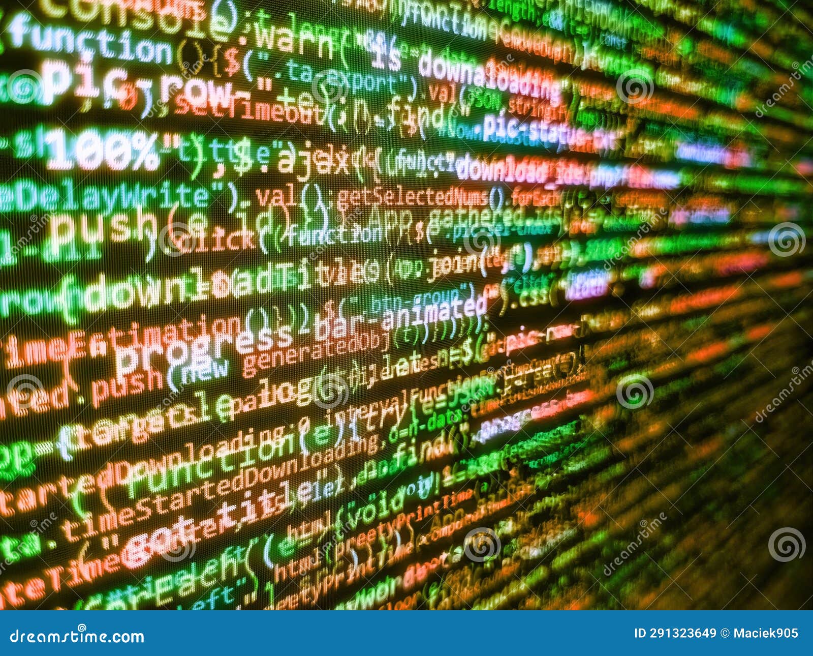 Server Logs Analysis Displaying Program Code On Computer Web Software Developing Programming