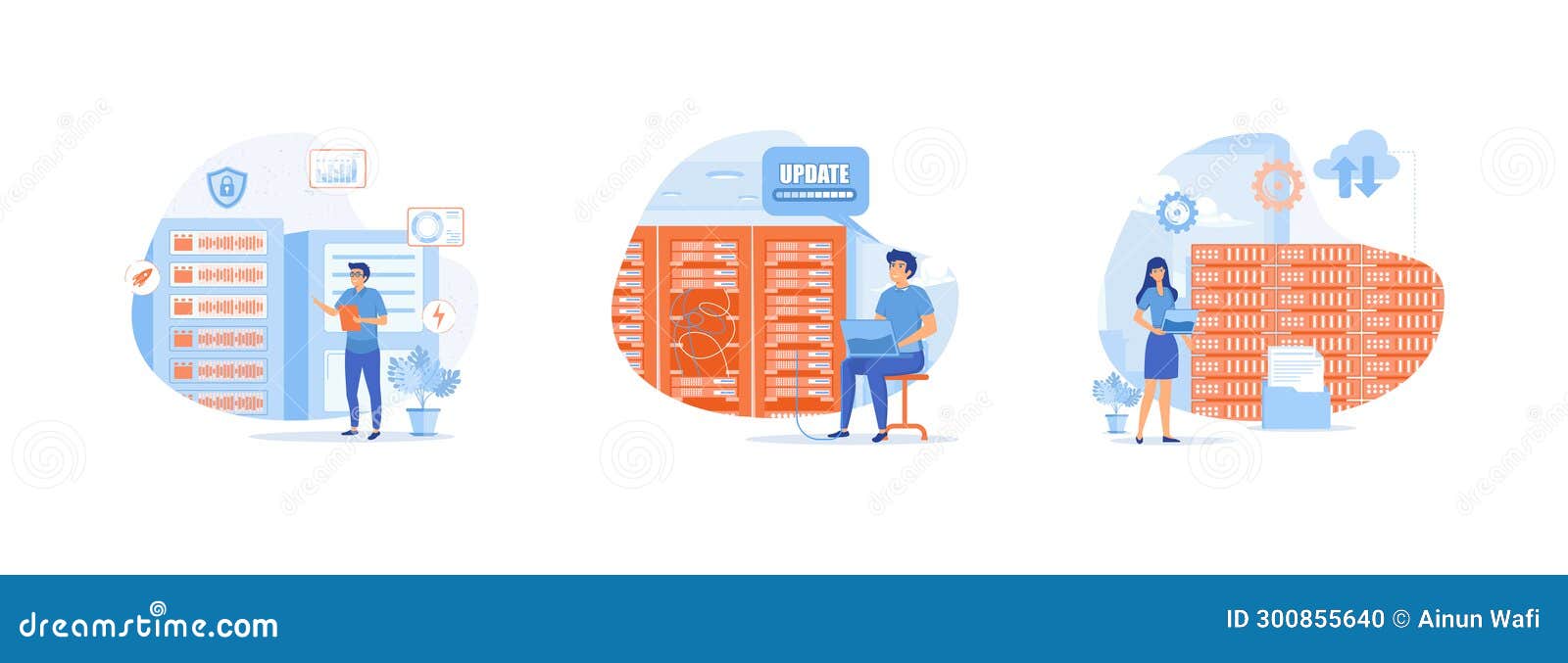 Server Maintenance. Server Rack Hardware Room. Settings Cloud Computing ...