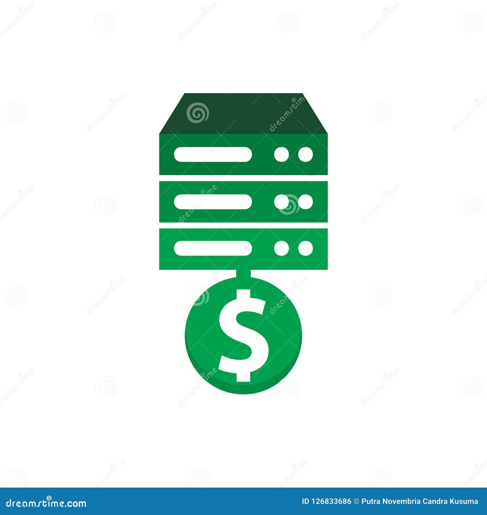 Server Money Logo Icon Design Stock Vector - Illustration of computer ...