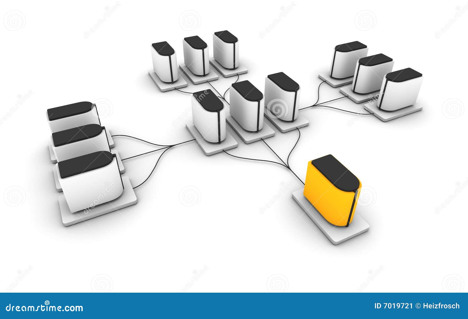 Server network stock illustration. Illustration of servers - 7019721
