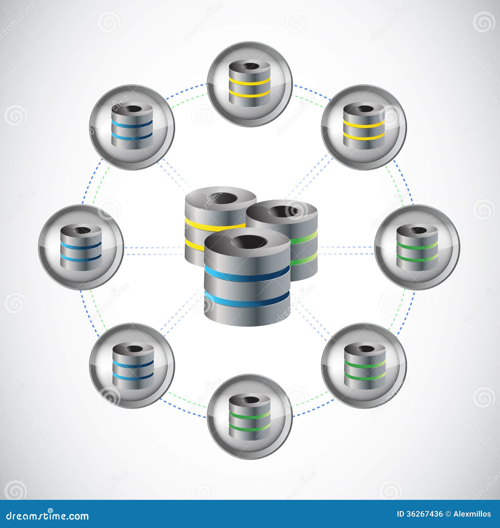 Set Server 5G Network, Monitor With, Antenna, And Location Icon. Vector ...