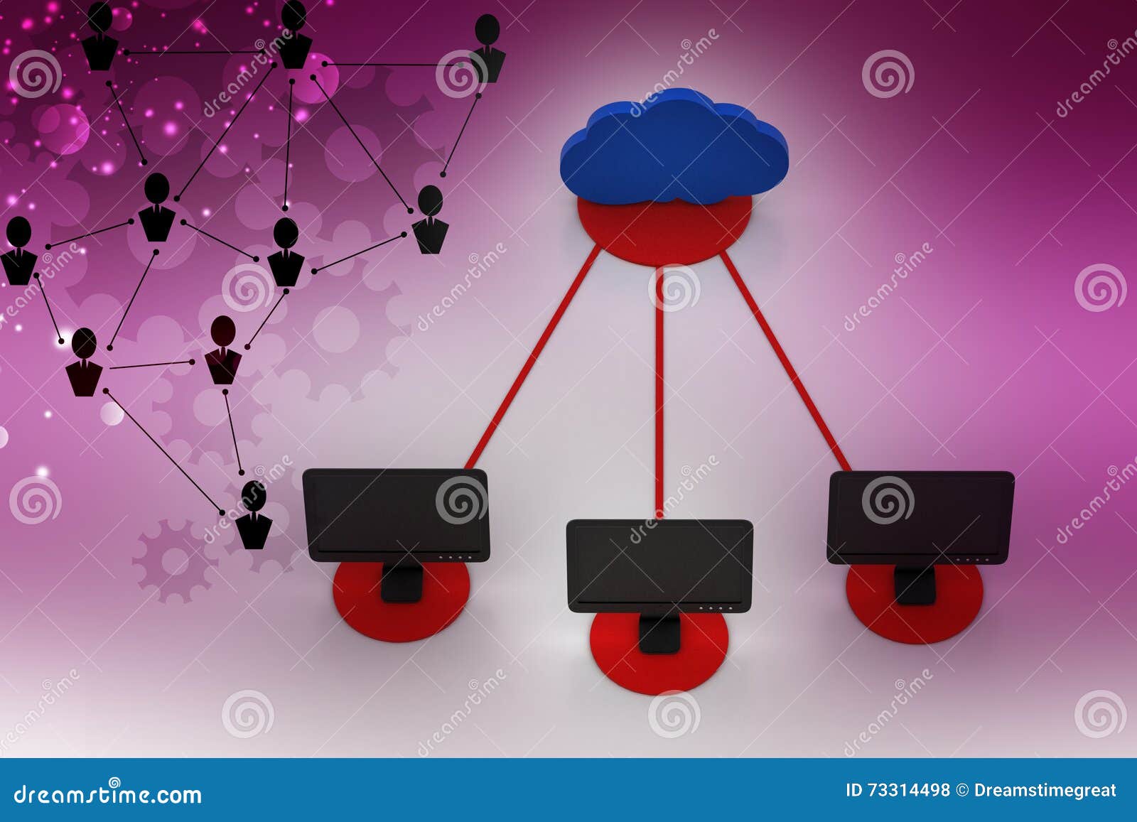 Server network concept stock illustration. Illustration of business ...