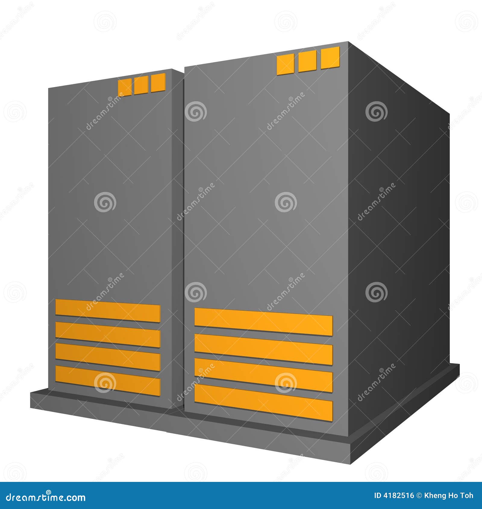 Server Object for Diagram and Presentation Stock Illustration ...