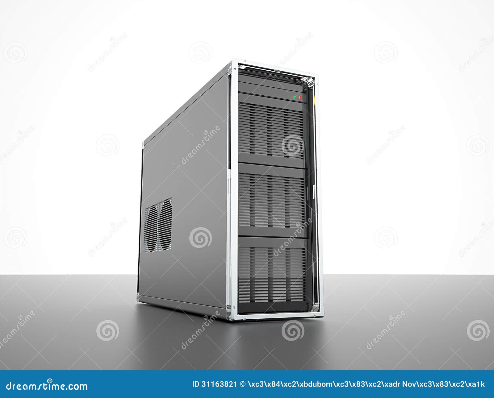 Server PC stock illustration. Illustration of tower, equipment - 31163821