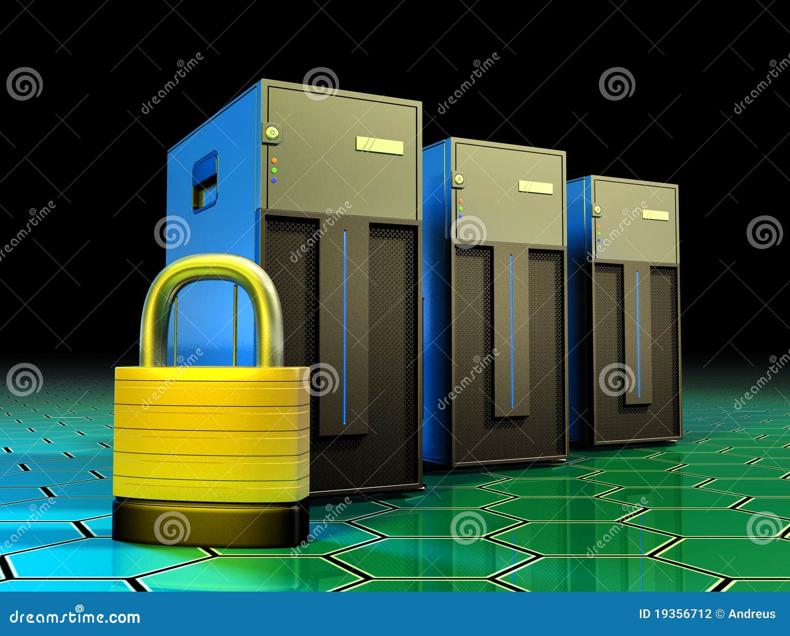 Server protection stock illustration. Illustration of computer - 19356712