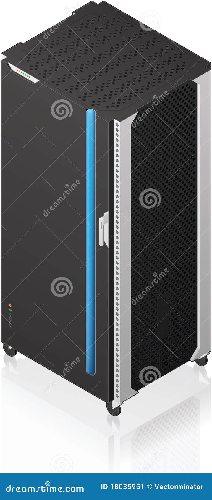 Server Rack Cartoon Vector | CartoonDealer.com #18035951