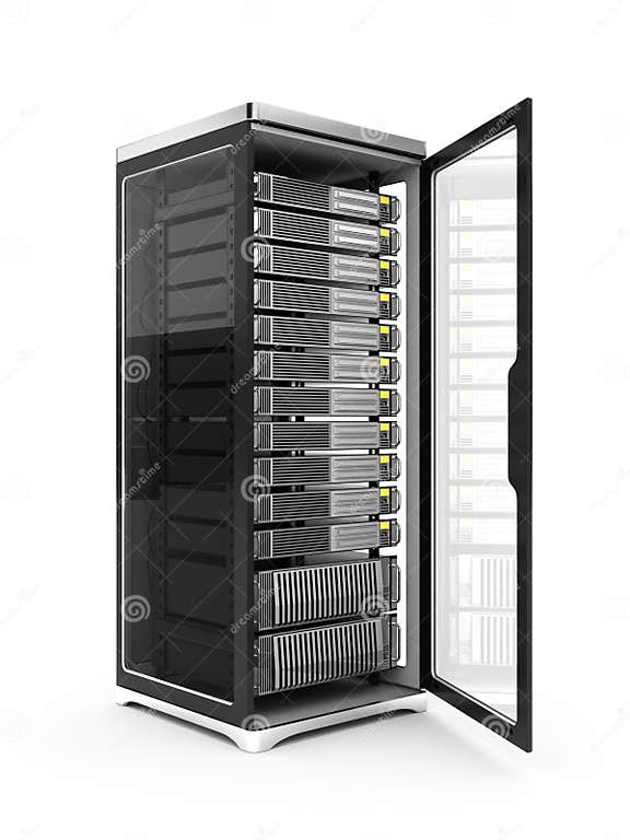 Server rack stock illustration. Illustration of online - 21100691