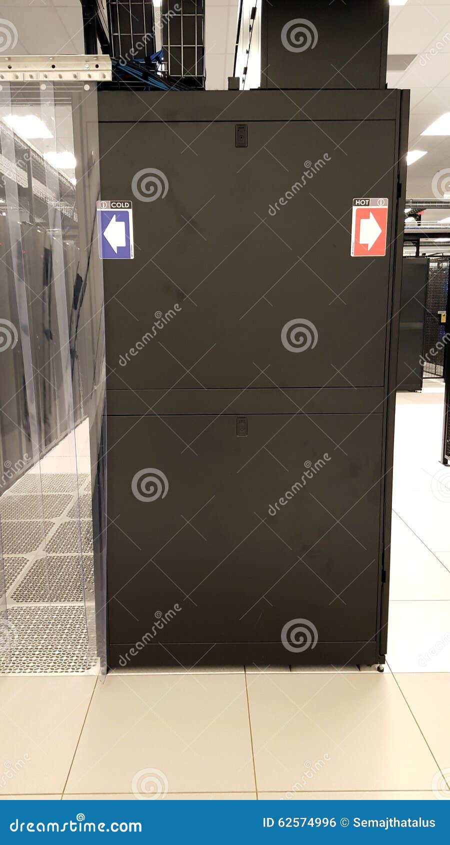 Server Rack Airflow Management Stock Photo - Image of data, aisle: 62574996