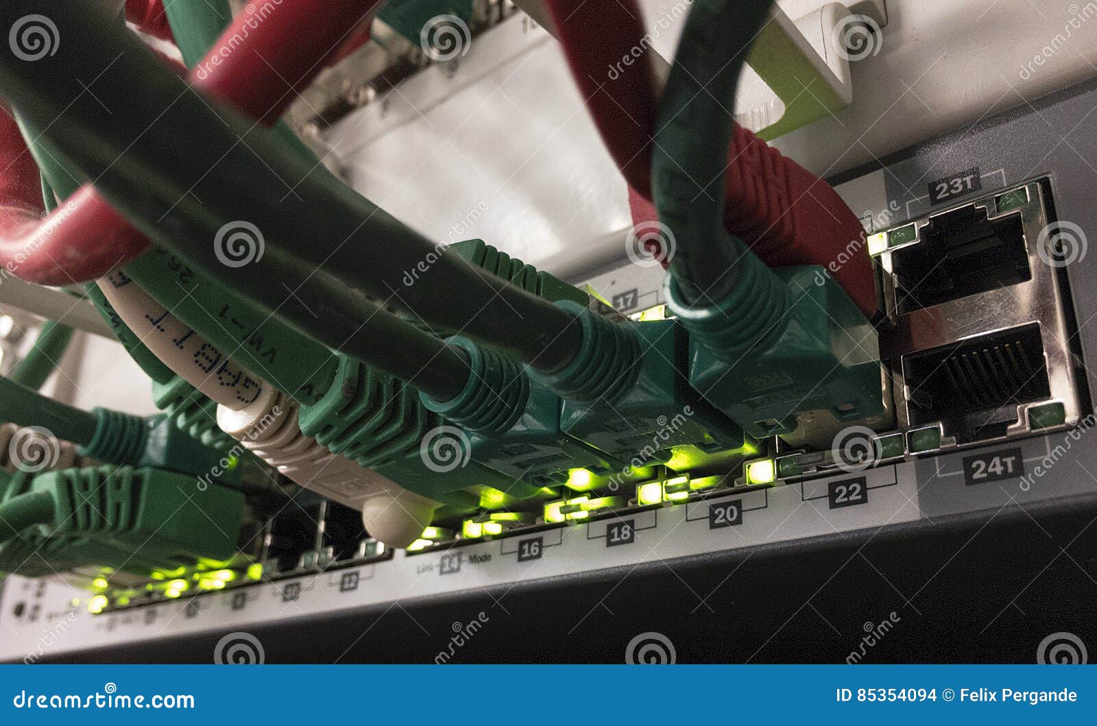 Server rack cables stock photo. Image of computer, connection - 85354094