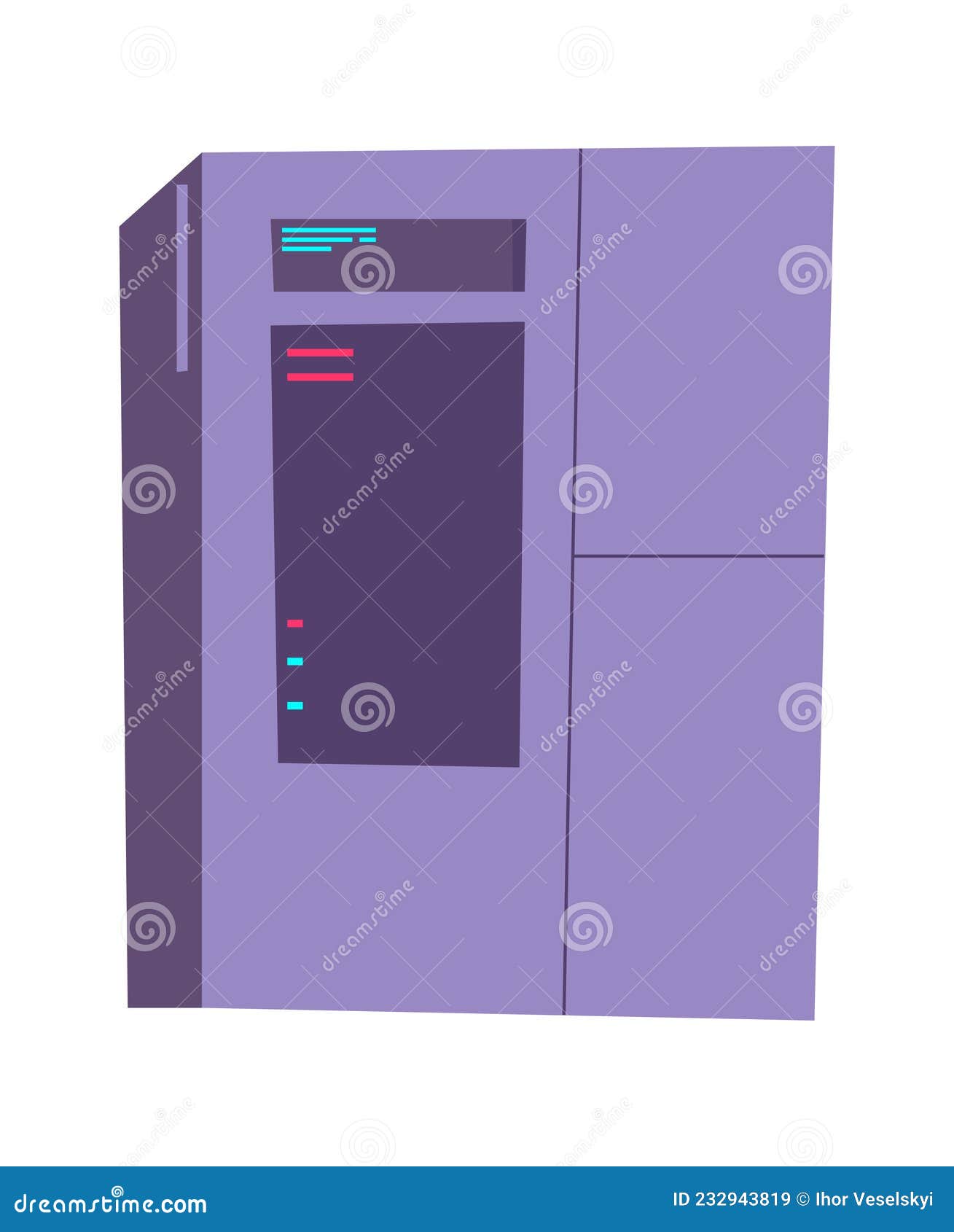 Server Rack Cartoon Vector Illustration Stock Vector - Illustration of ...
