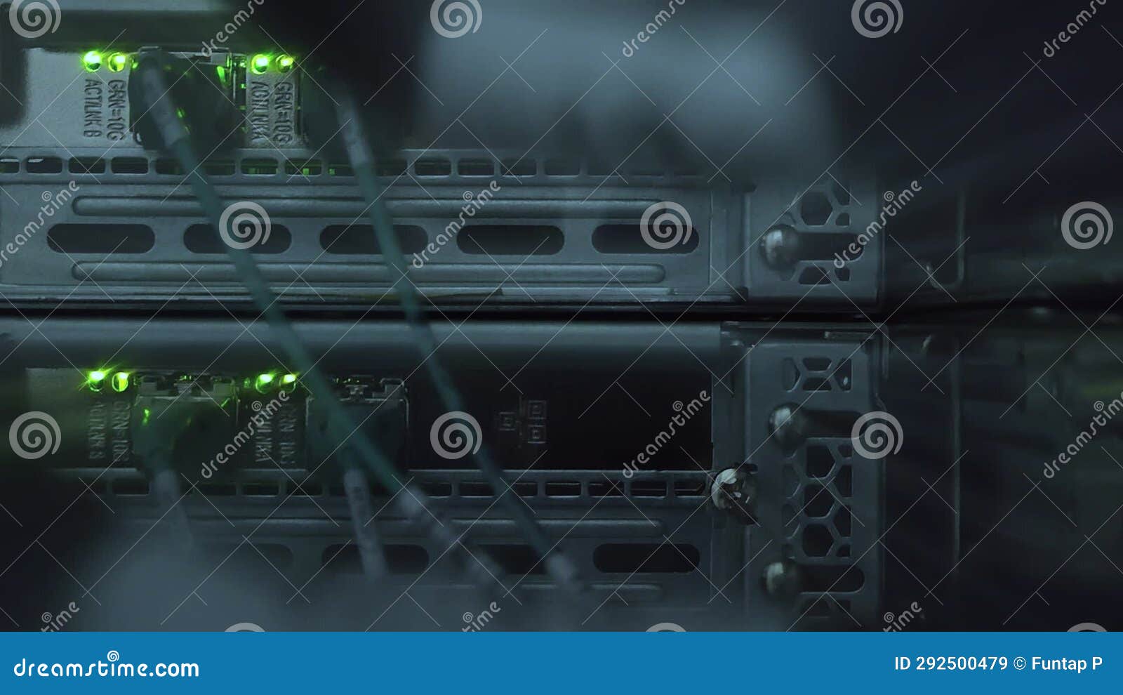 Server Rack Close Up. Blink Led Light. Stock Video - Video of network ...