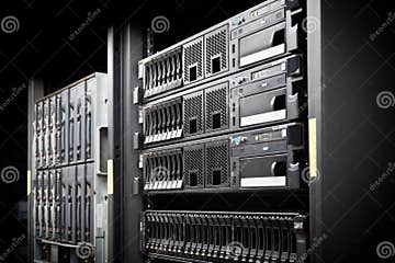 Server Rack hard disks stock image. Image of analytics - 26696013