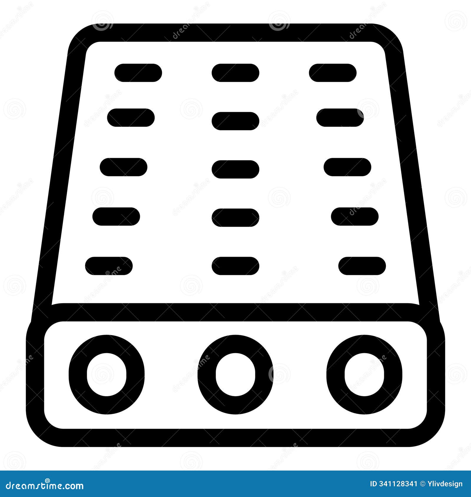 Server Rack Icon Depicting Datacenter Processing Power Stock ...