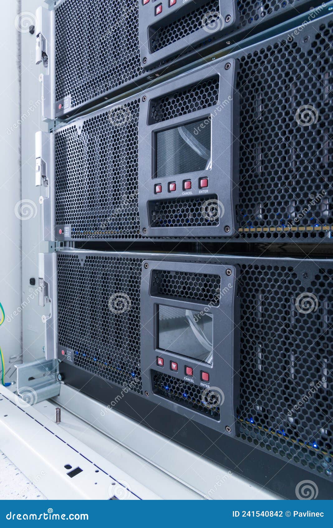 Server Rack Inside Data Center Room Stock Photo - Image of system ...