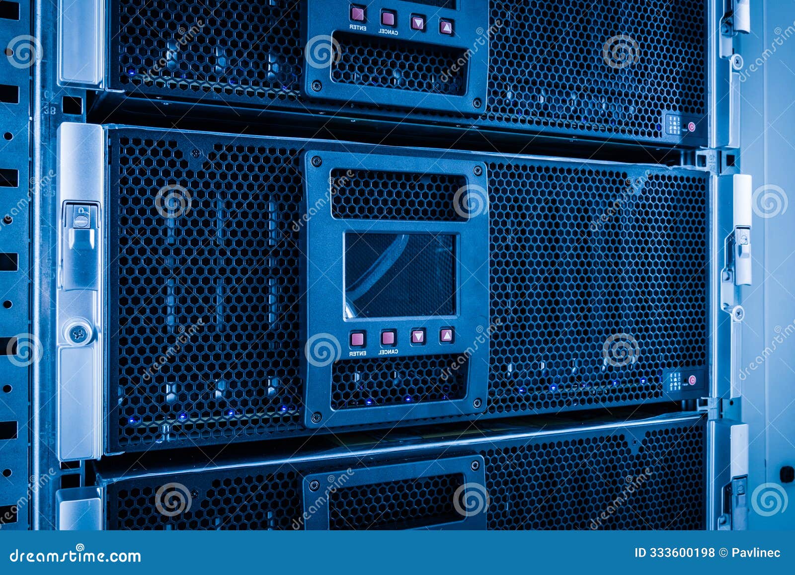 Server Rack Inside Data Center Room Stock Photo - Image of industry ...