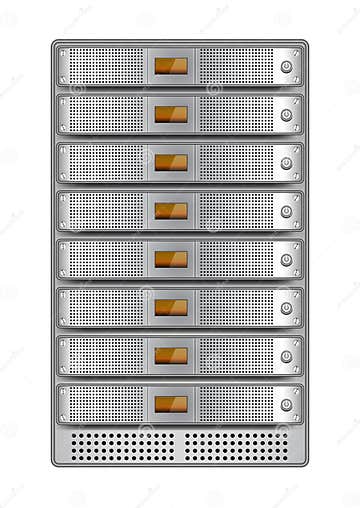 Server rack installed-4 stock vector. Illustration of database - 33082070