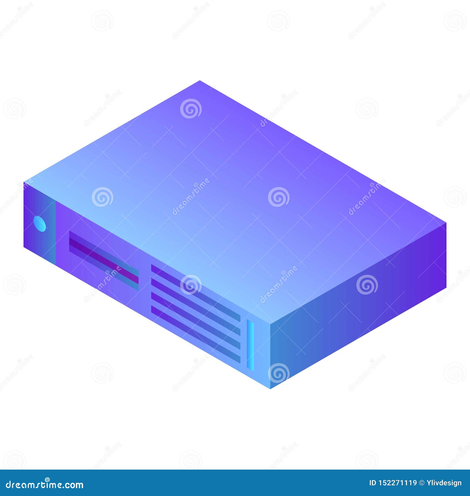 Server Rack Metal Icon, Isometric Style Stock Vector - Illustration of ...