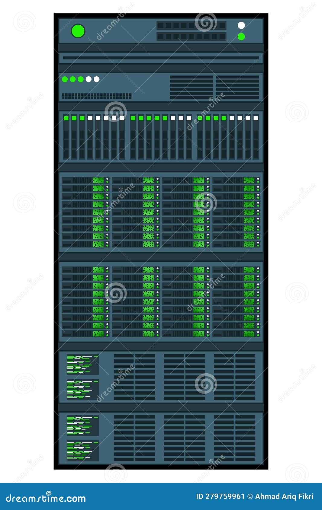 Server Rack. Server Room Data Center. Network Server Isolated. Server ...