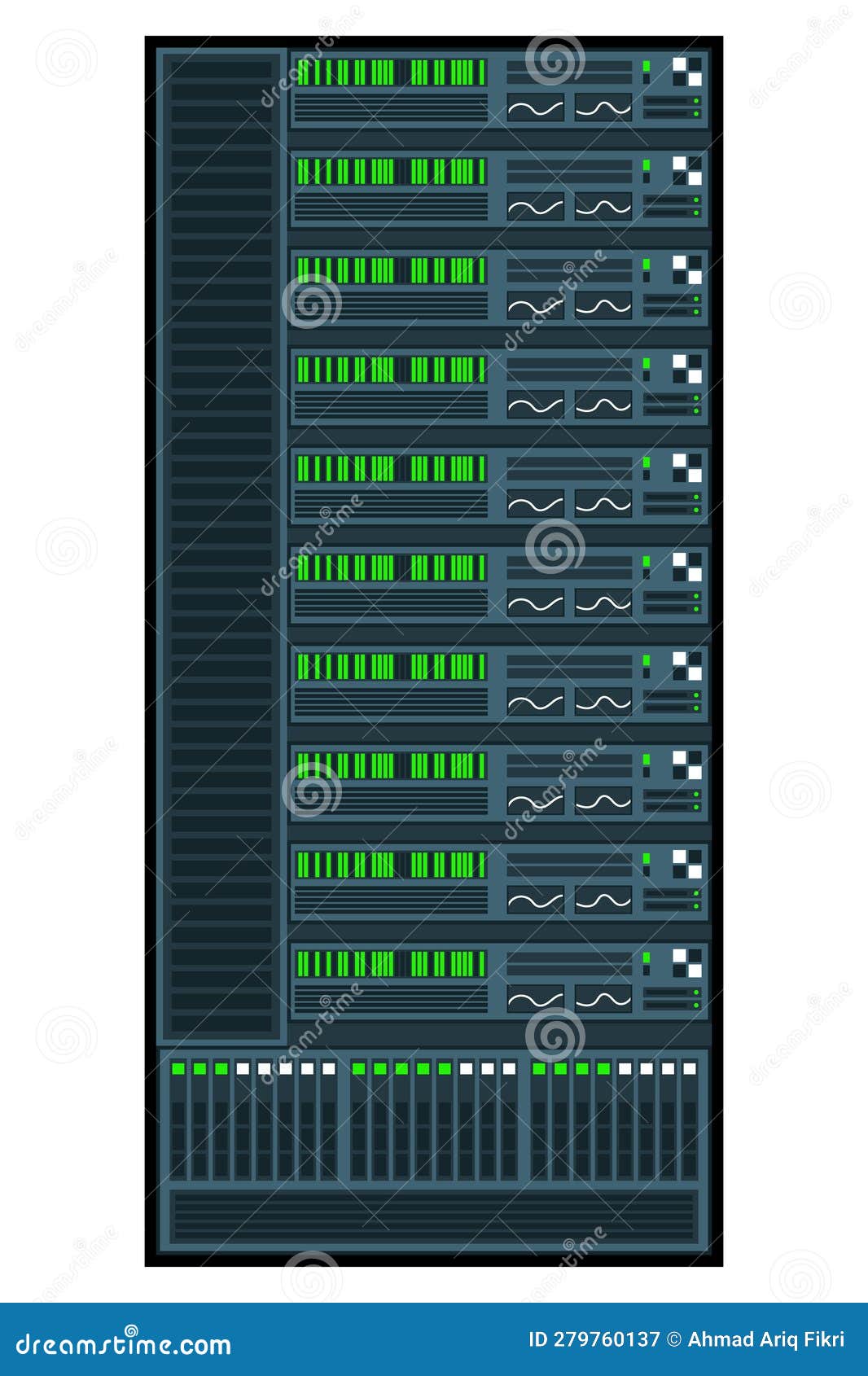 Server Rack. Server Room Data Center. Network Server Isolated. Server ...