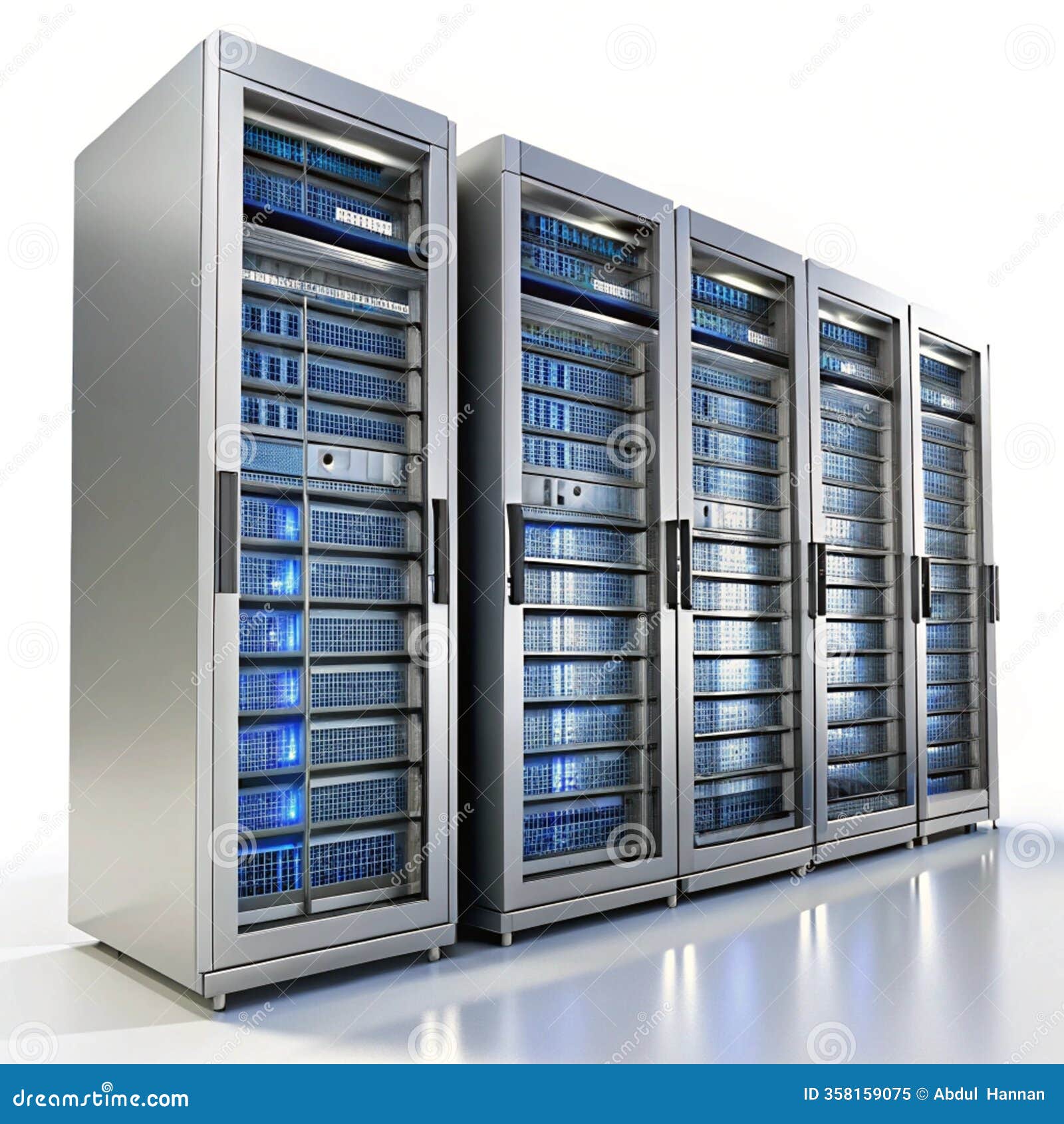 Server rack room stock illustration. Illustration of room - 358159075