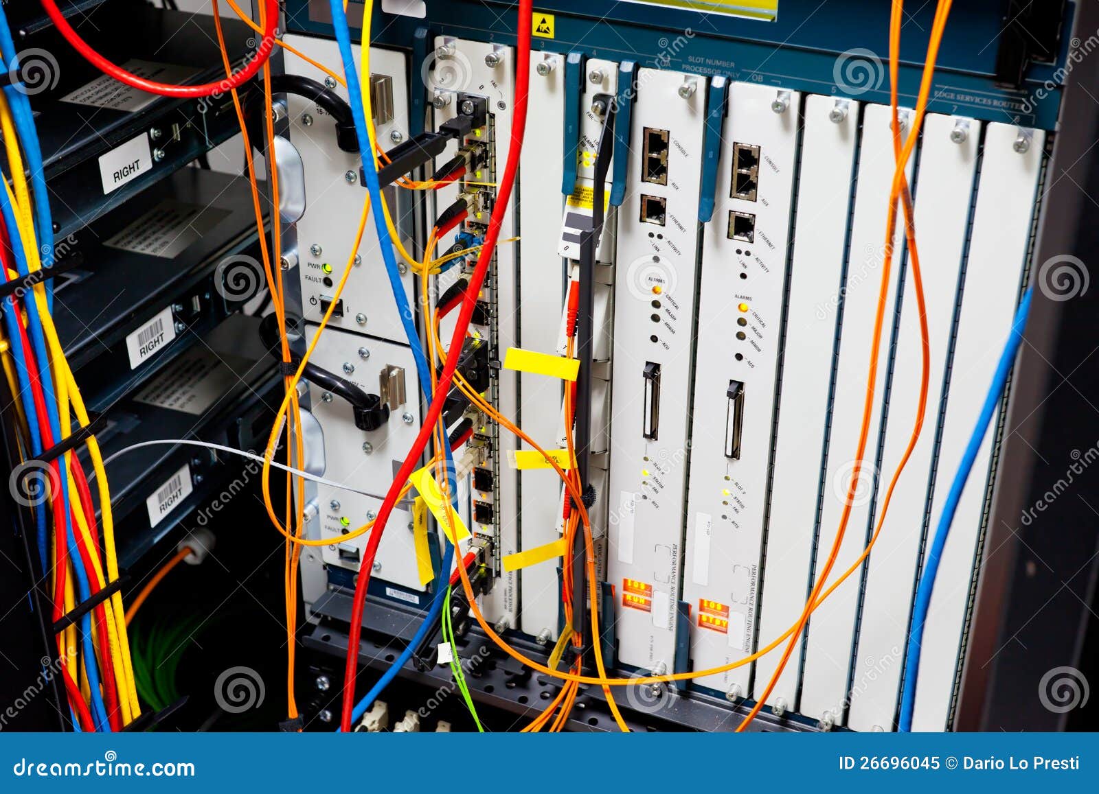 Server Rack Router stock image. Image of information - 26696045