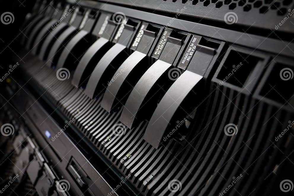 Server Rack SAN in Data Center Stock Photo - Image of information ...