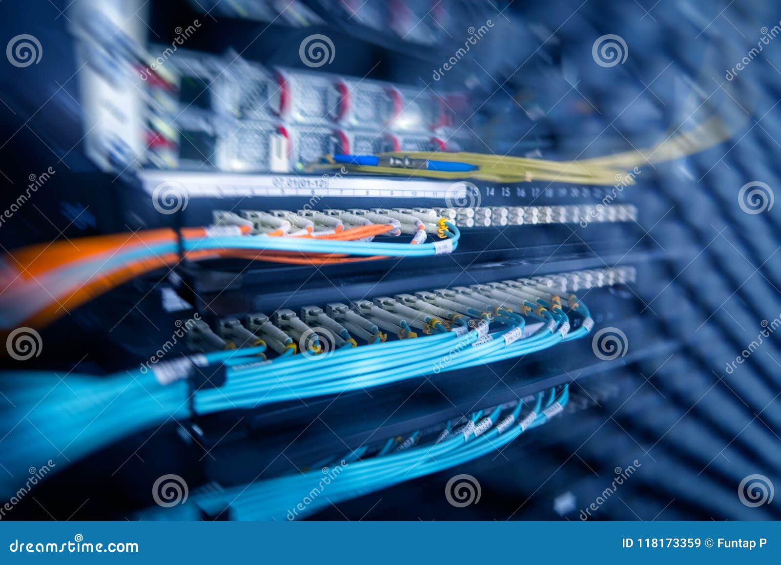 Server Rack with Servers and Cables. Server Racks, Server Room Stock ...