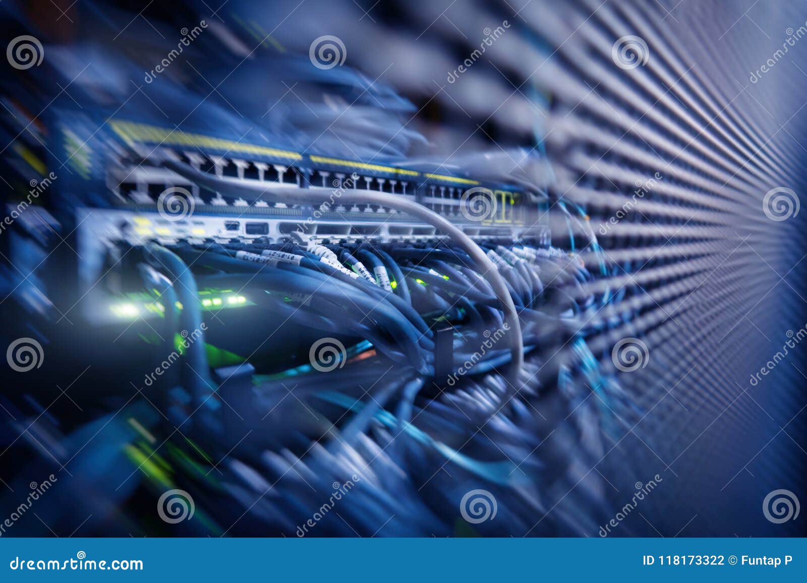 Server Rack with Servers and Cables. Server Racks, Server Room Stock ...