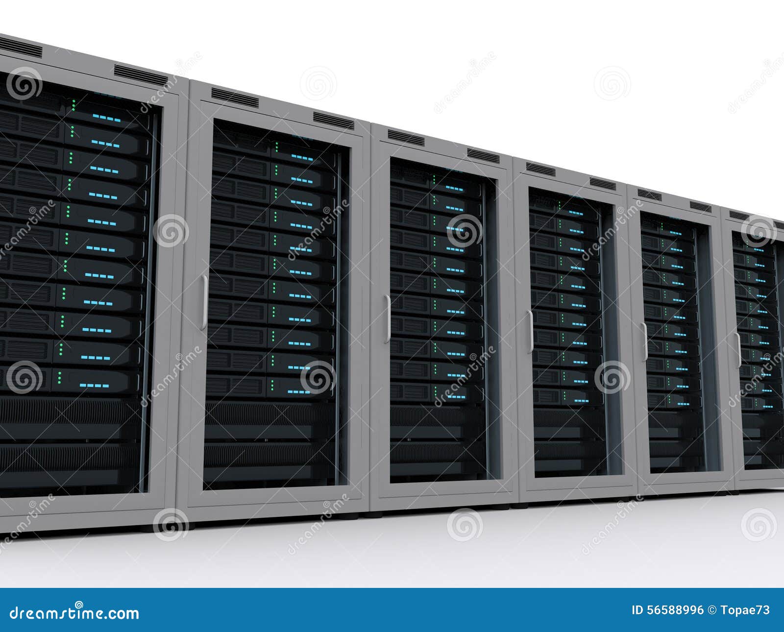 Server Rack stock illustration. Illustration of servers - 56588996