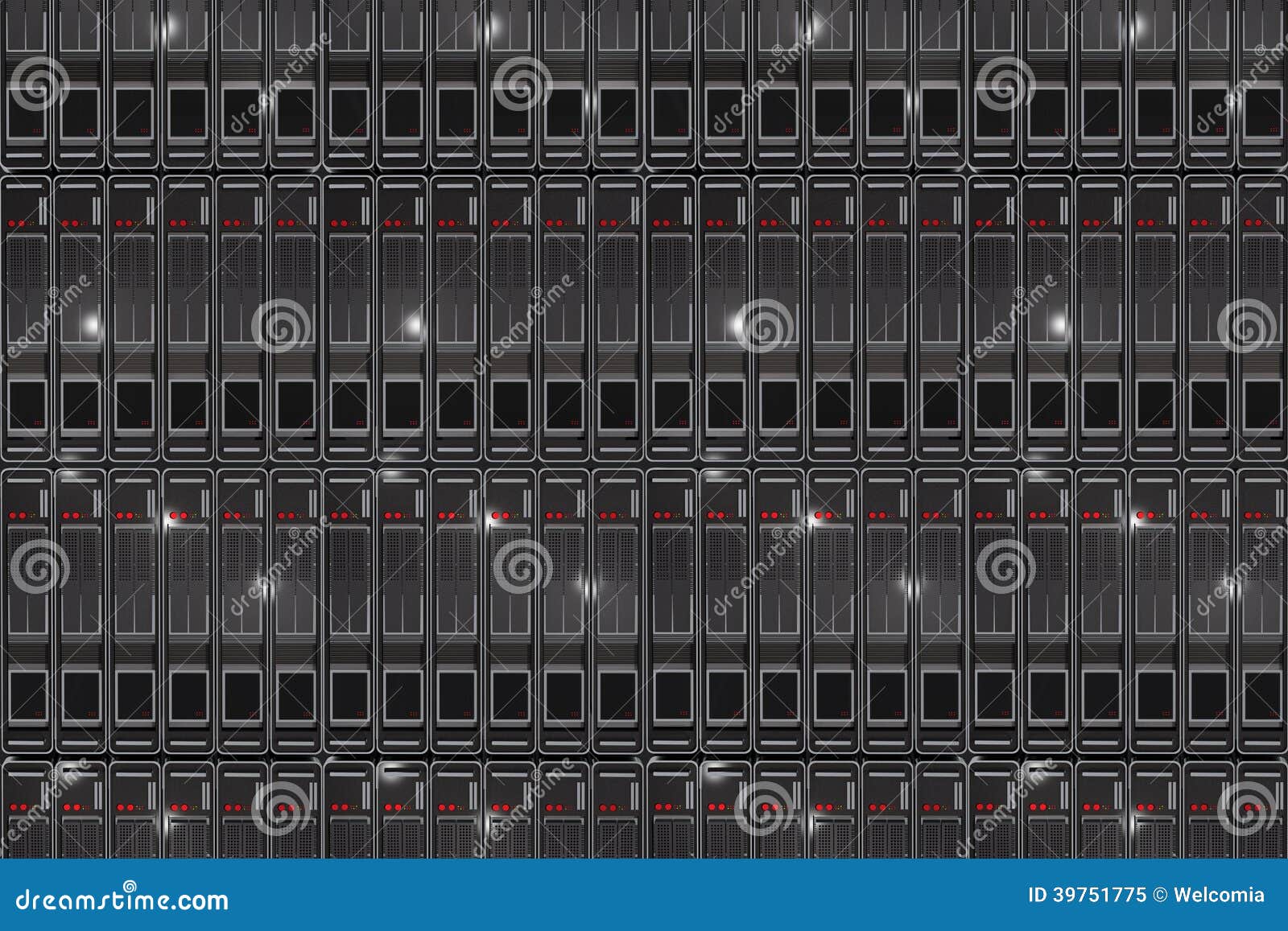 Server Racks In Computer Network Security Server Room Data Center ...