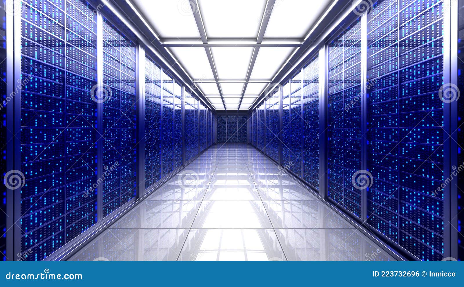 Server Racks in Computer Network Security Server Room Data Center ...