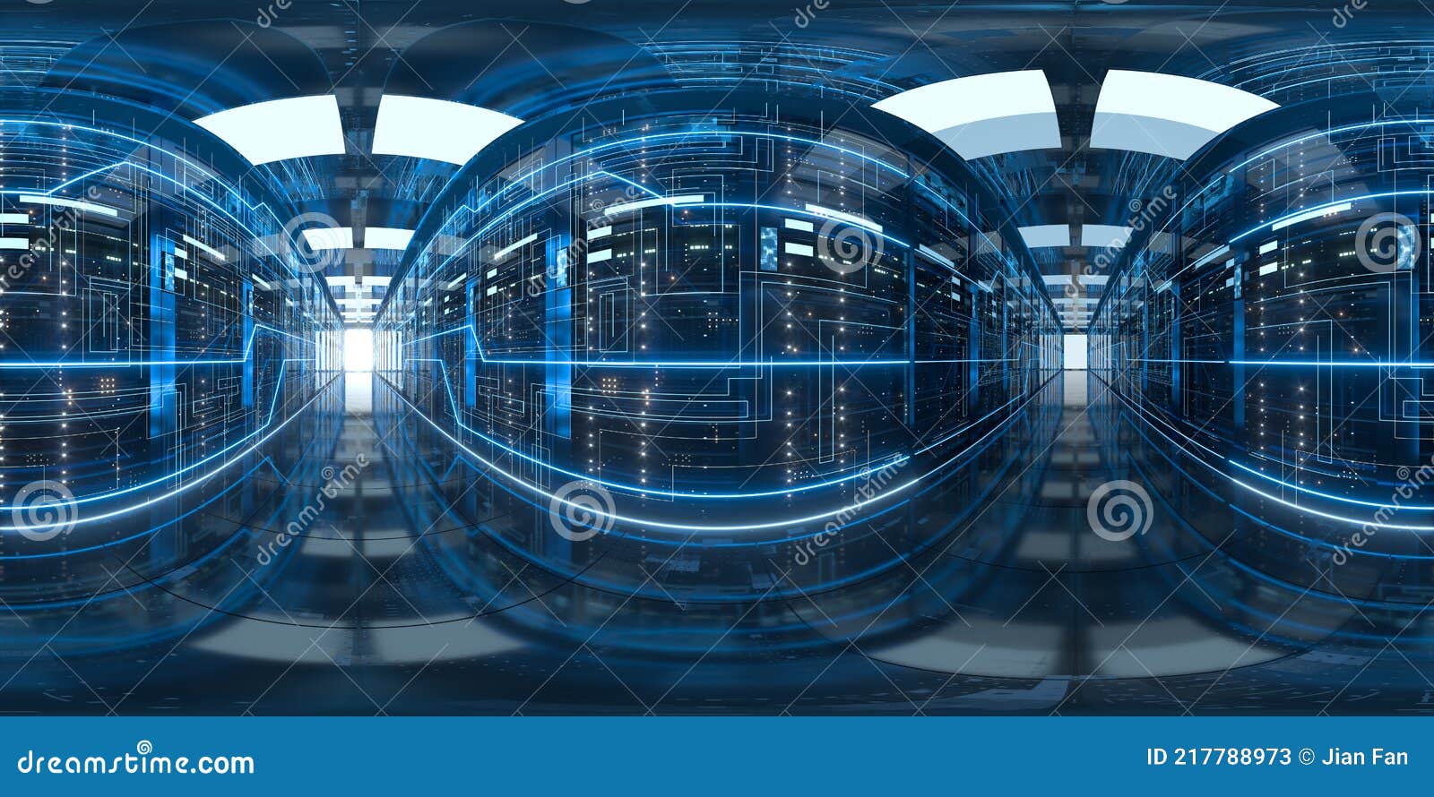 Server Racks In Computer Network Security Server Room Data Center, 3d ...