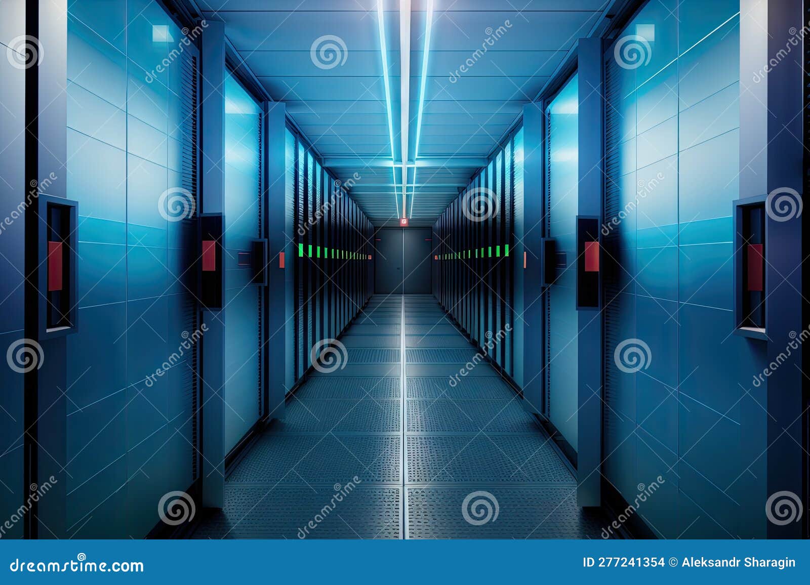 Server Racks In Computer Network Security Server Room Data Center
