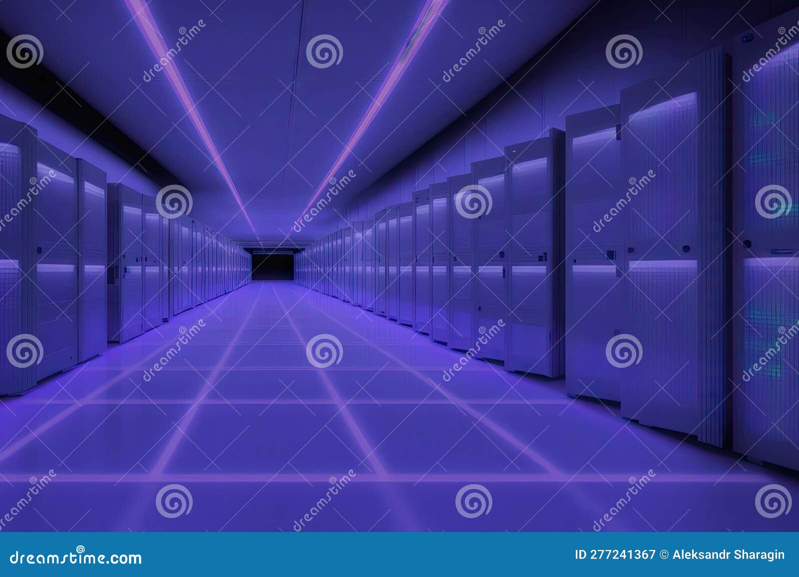 Server Racks In Computer Network Security Server Room Data Center Generative Ai Stock