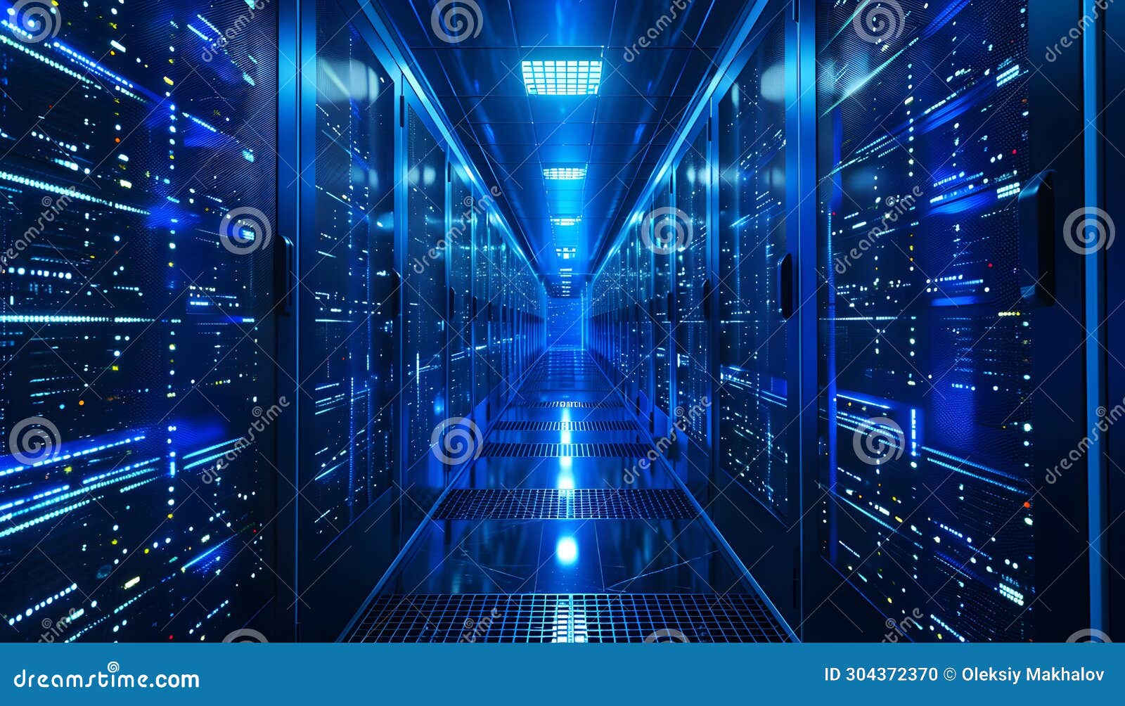 Server Racks in Computer Network Security Server Room Data Cente Stock ...