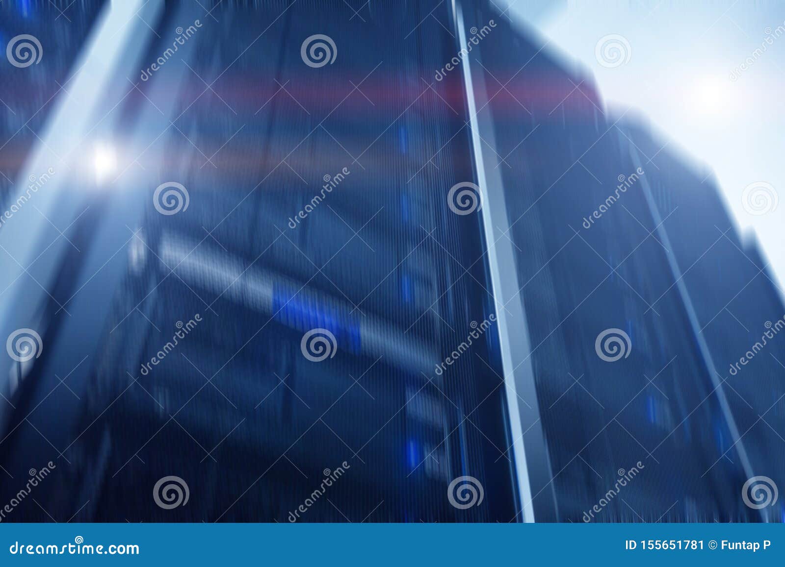 Server Racks in Empty Secure Computer Data Centre Stock Image - Image ...
