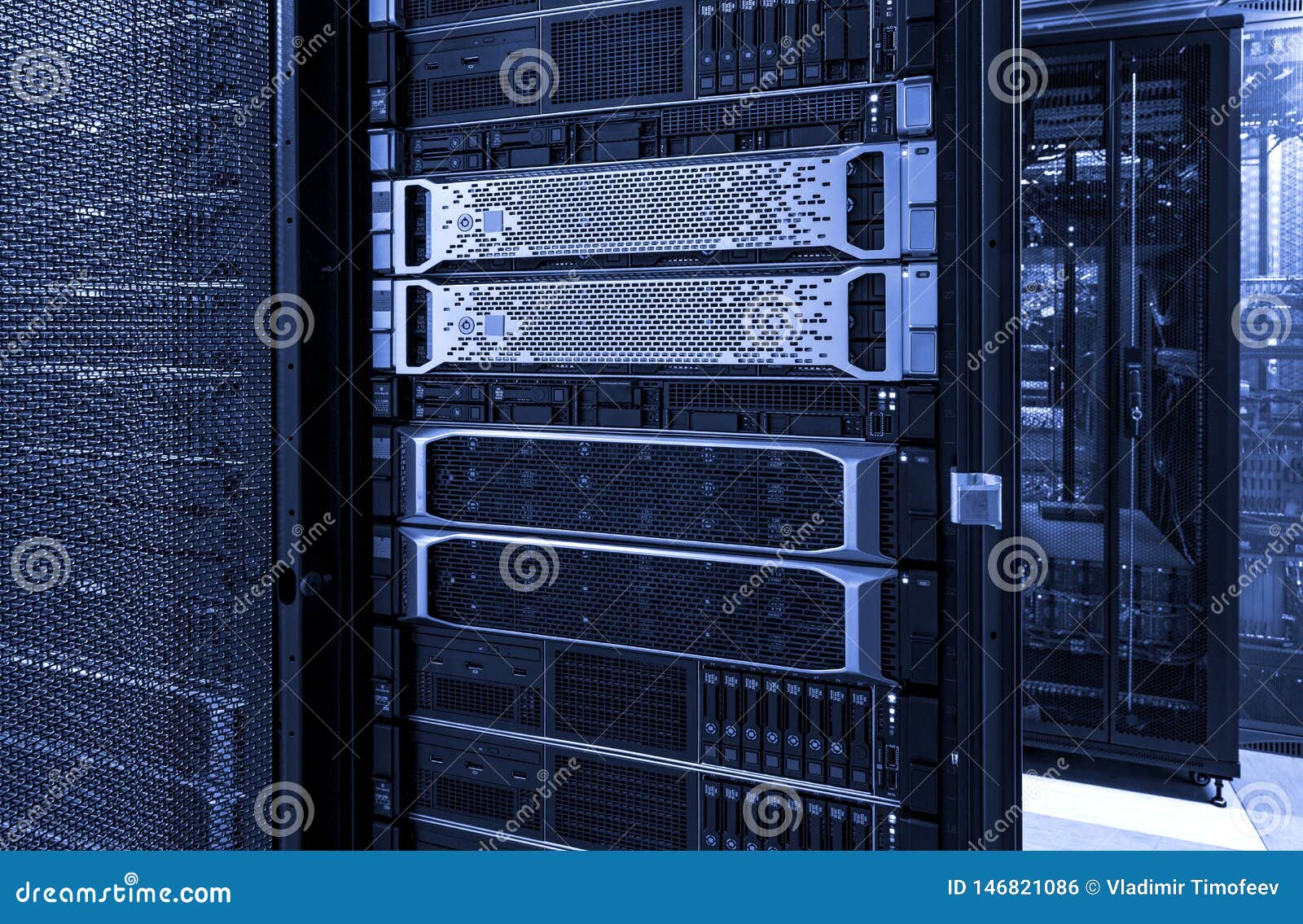 Server Racks with Mainframe Disks Cloud Storage Blue Neon Toning Stock ... Server Racks with Mainframe Disks Cloud Storage Blue Neon Toning Stock ...