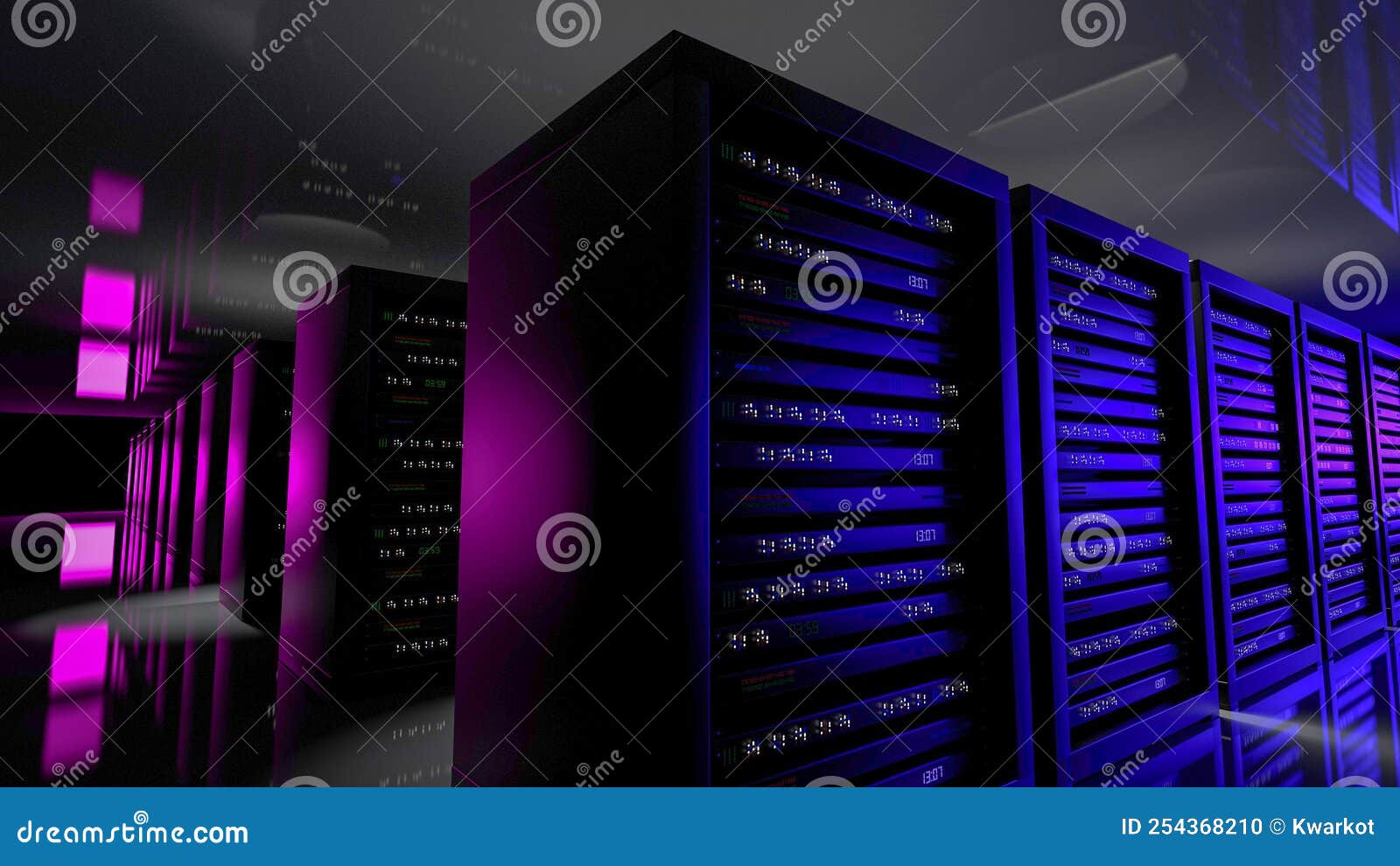 Server Room Data Center. Backup, Mining, Hosting, Mainframe, Farm and ...